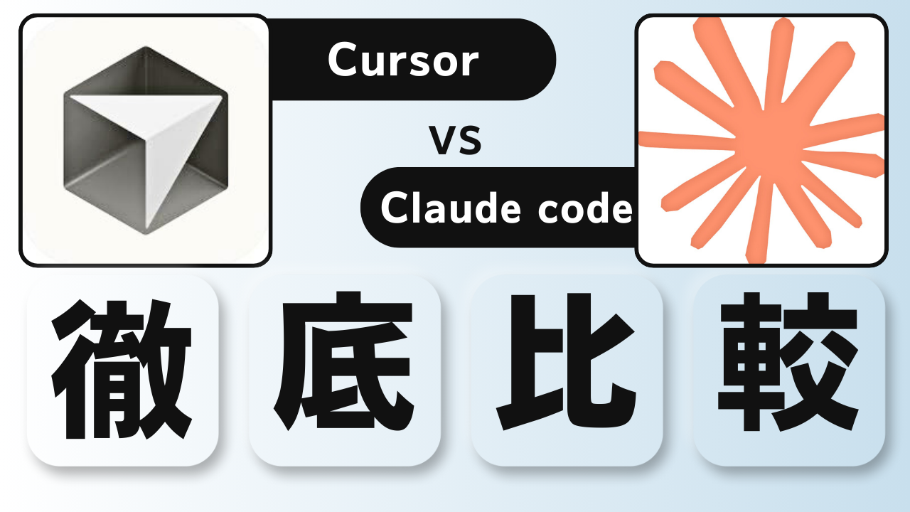 Cursor vs Claude Code 徹底比較！どちらを選ぶべきかを解説 | AI相談ラボ